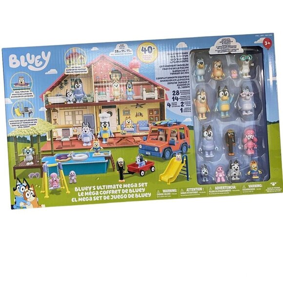 Bluey | Toys | Bluey Ultimate Mega Set Rare 2 Playsets 4 Figures | Poshmark